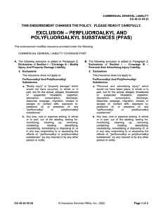 Understanding PFAS Insurance Exclusions - Baker-Hopp Inc